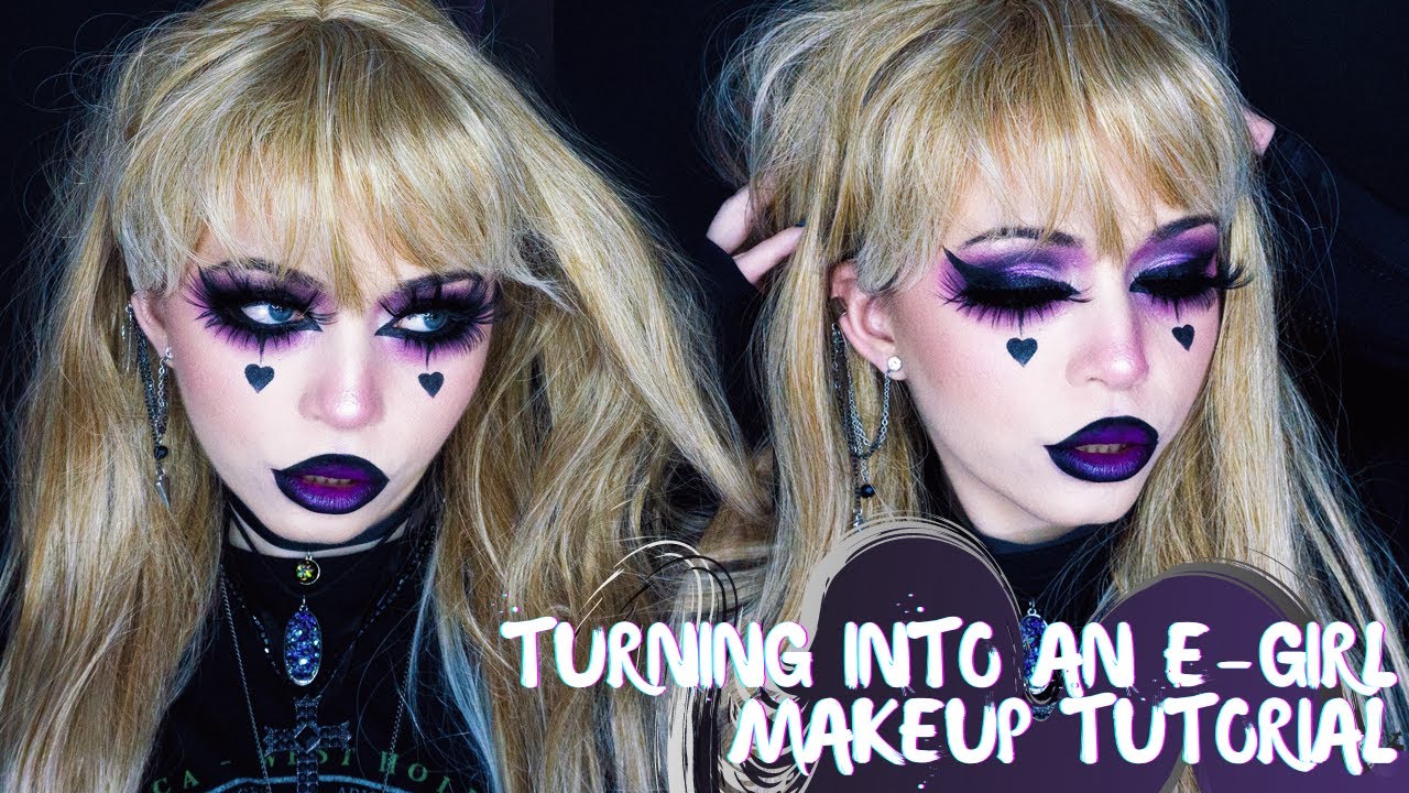 TURNING MYSELF INTO A E-GIRL 🔪🖤 | Makeup Tutorial | Sarah Davies - YouTube