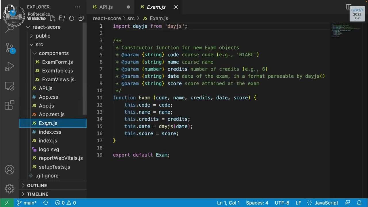 WA1-2022-L26: Exercise on useEffect and fetch. Exam rules. - YouTube