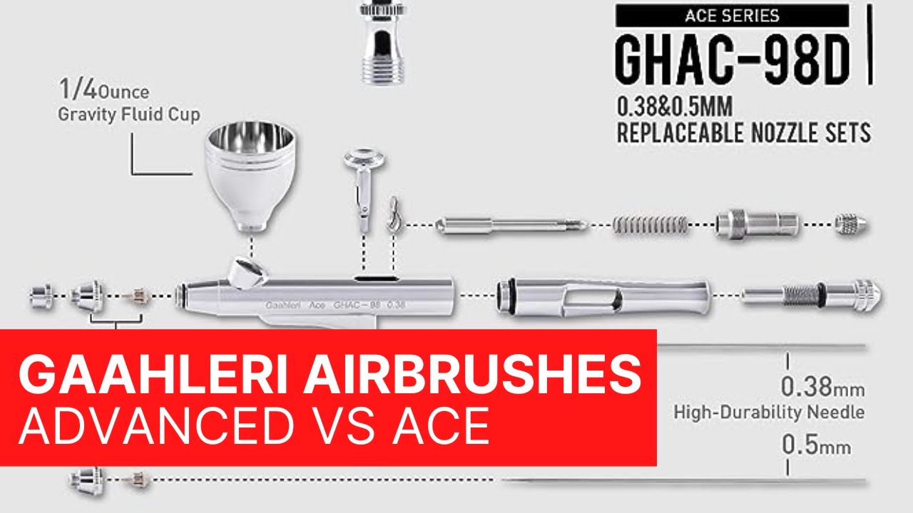 Gaahleri GHAC-98D Ace and GHAD-39 Advanced Airbrush review and ...