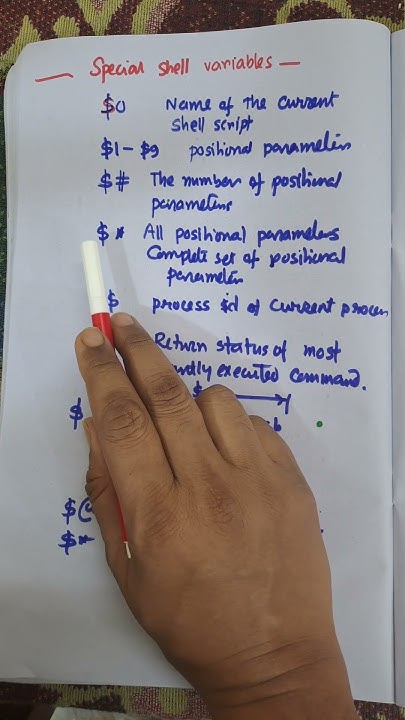 Special Variables in UNIX | Positional parameters and Special Parameters in UNIX SERIES 26 #unix ...