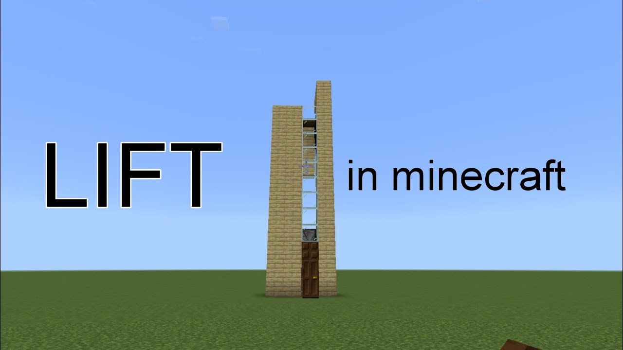 Cara membuat lift di minecraft - YouTube