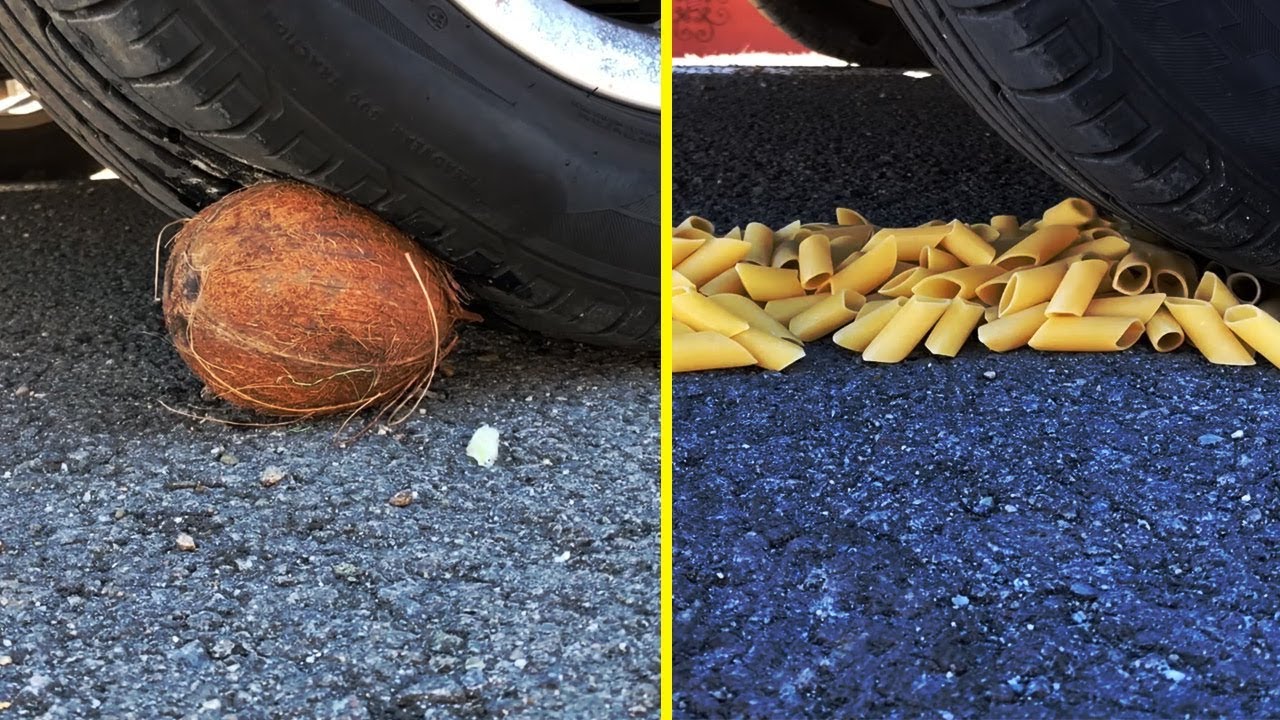 Car Tire Crushing ASMR Compilation 1 - YouTube