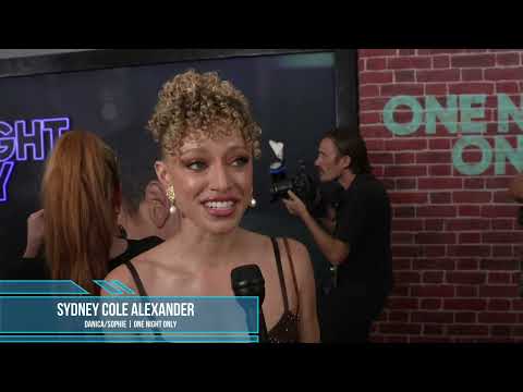 Sydney Cole Alexander Carpet Interview at One Night Only Premiere