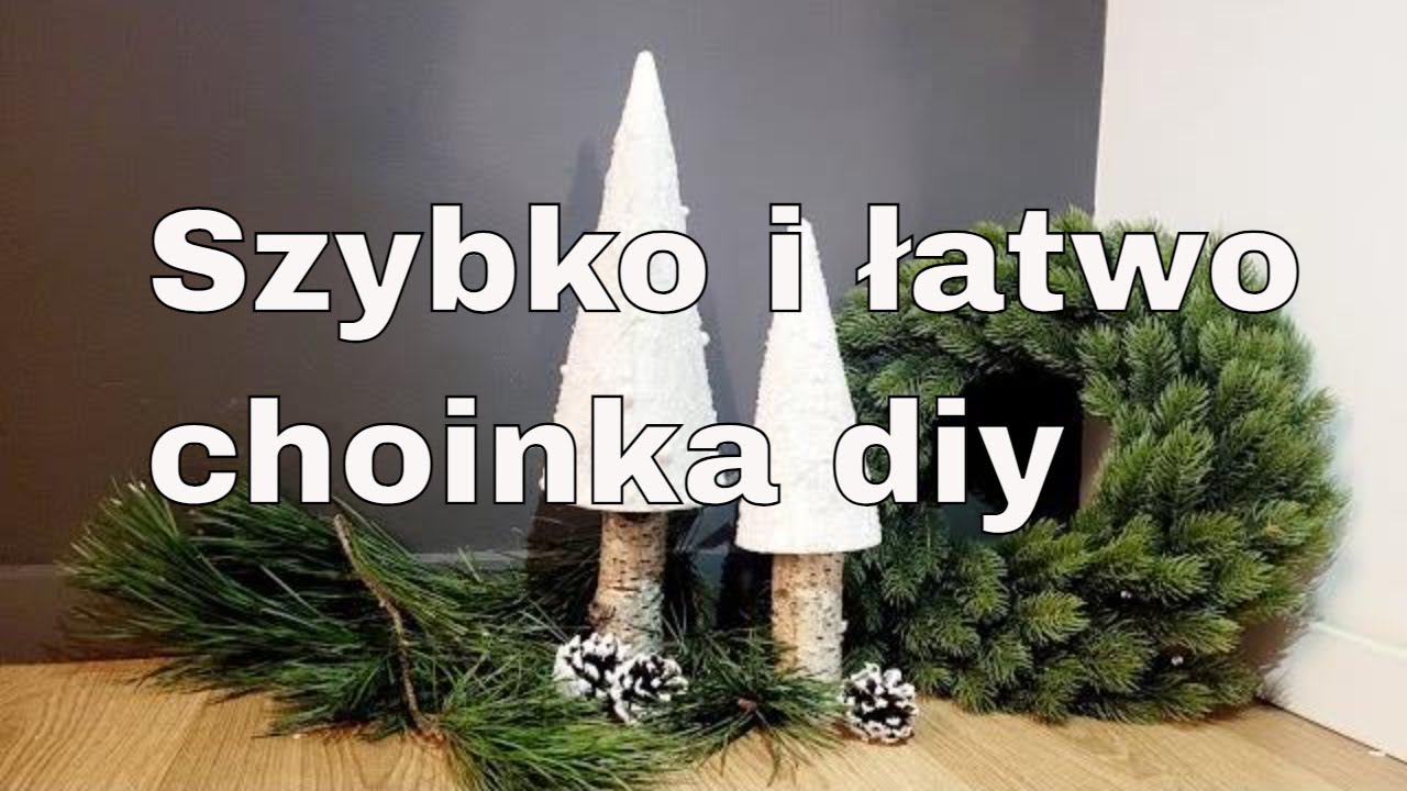 JAK ZROBIĆ CHOINKĘ SZYBKO I ŁATWO | CHOINKA DIY | EASY CHRISTMAS TREE ...