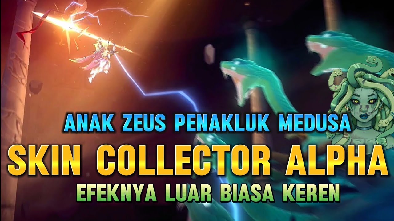WOW! Review Skin Collector Alpha, Gila Sih Efeknya Ada Kepala Medusa 😱 ...
