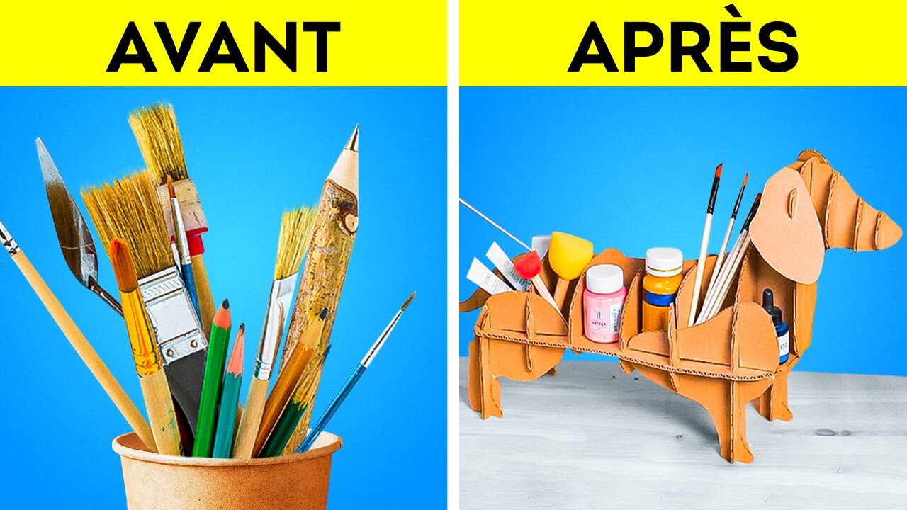 INCROYABLES CRÉATIONS AVEC DU CARTON || IDÉES DIY BRILLANTES QUE TU ...