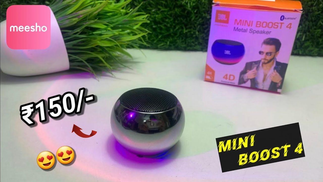 Testing ₹150/- Speaker From Meesho 😲 | Mini Boost 4 Bluetooth Speaker ...