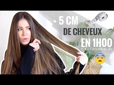 +5 CM DE CHEVEUX EN 1H 😨