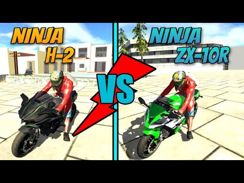 Ninja H2 Vs Ninja ZX 10 R || Ninja H2 VS ZX10R Speed Test || Ninja H2 ...