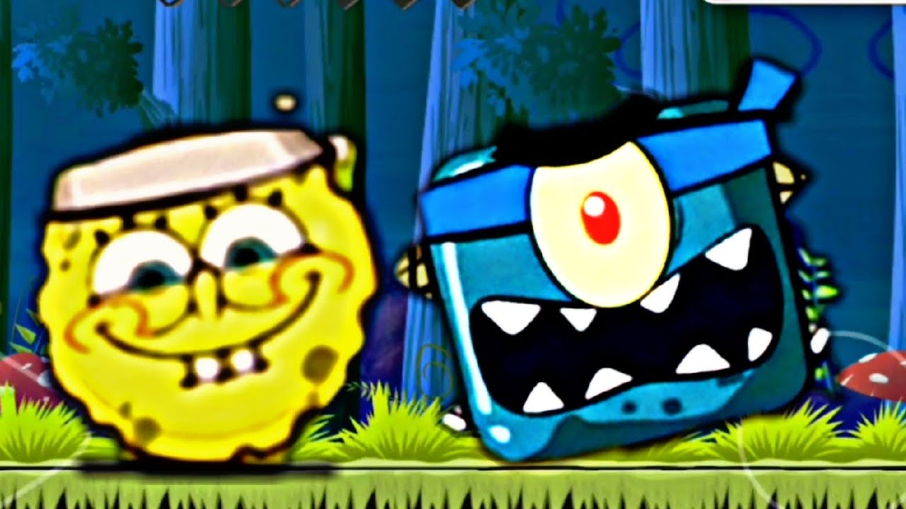 SpongeBob Animated in red Ball 4 - Red Ball Gameplay - Chapter 2 All ...