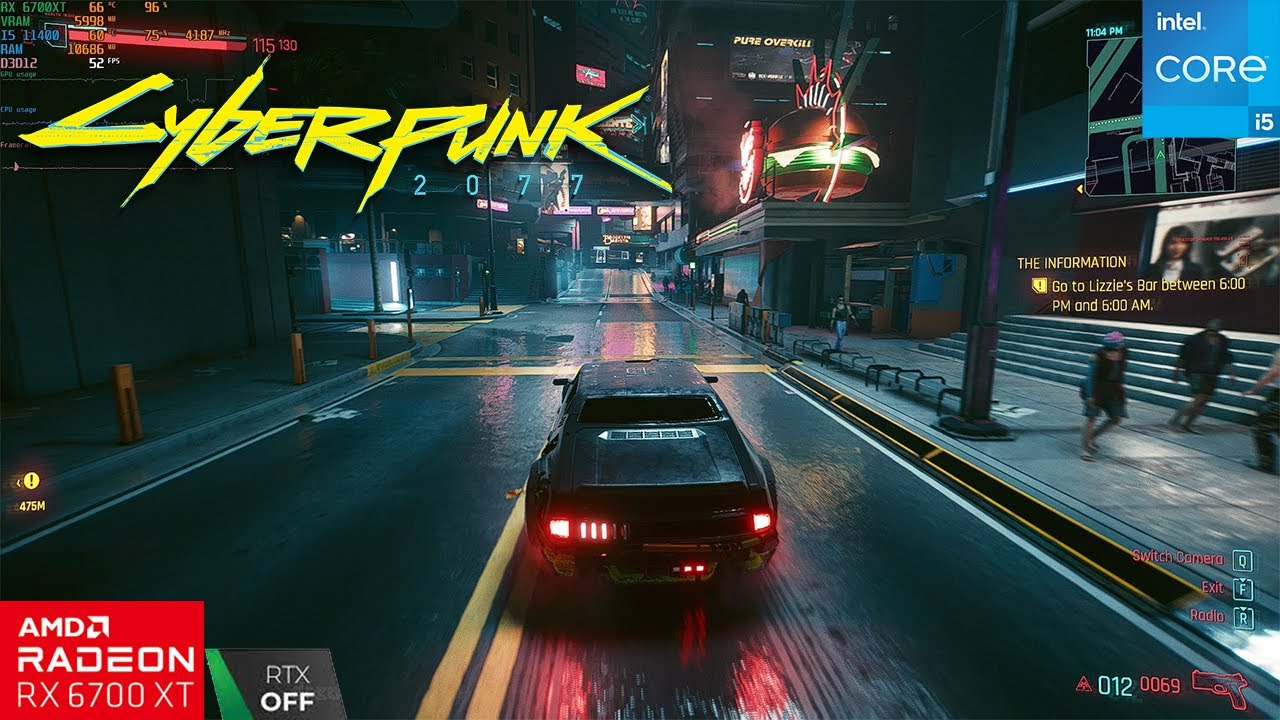 Cyberpunk 2077 Max Settings Tested | Night City Gameplay | RX 6700XT ...