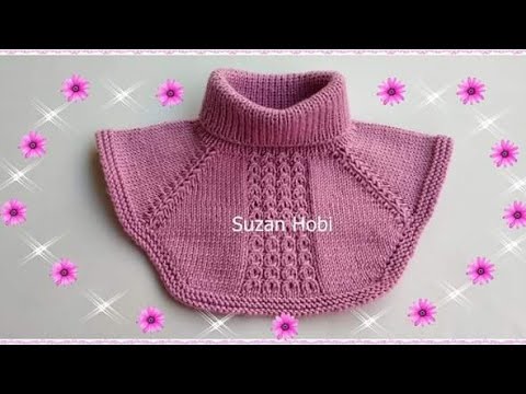 Dikişsiz Boyunluk Modelim ,Kendi Tasarımım / Манишка/knitted neck collar