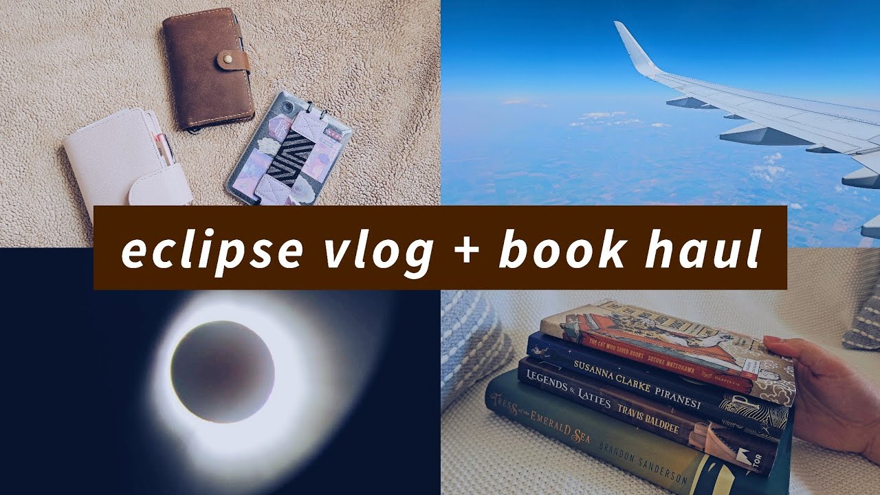 A Small Book Haul after Viewing the Eclipse | Travel Vlog - YouTube