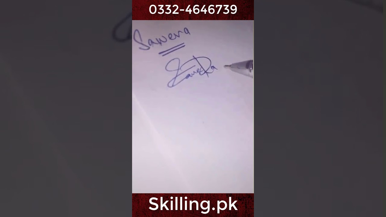 Signatures for Sawera - YouTube