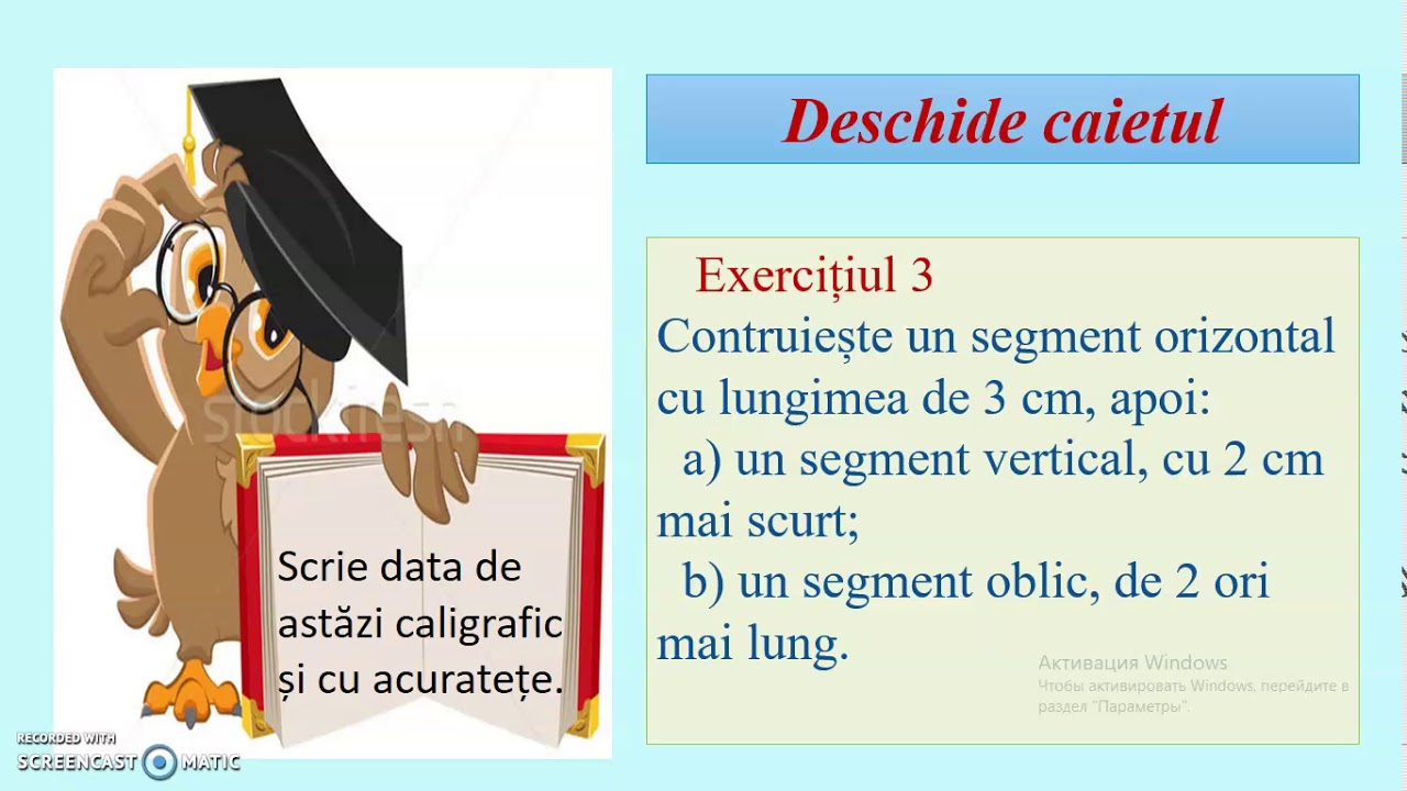 Matematica cl2 Puncte, linii și segmente - YouTube