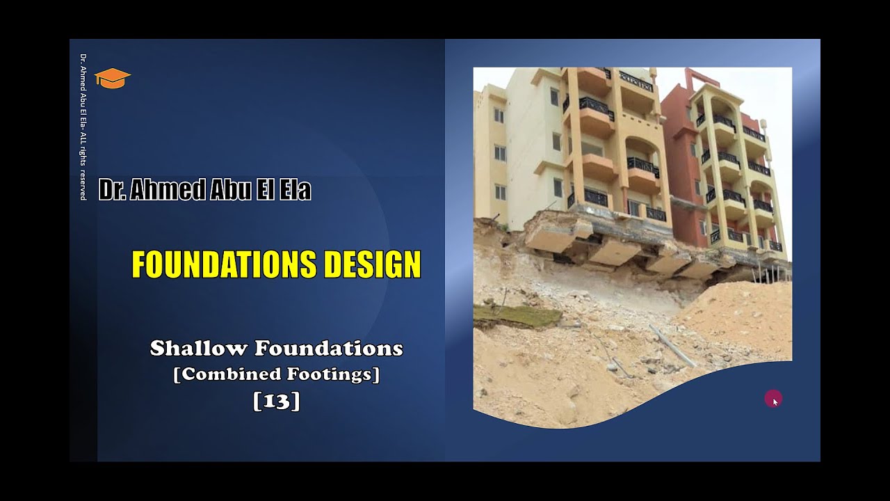 Design of Foundations- Part-13- Combined Footings- Rectangular - YouTube