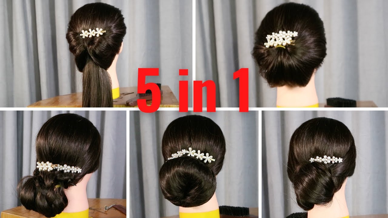 Top 5 Simple & Easy Hairstyles Tutorial for every girl - YouTube
