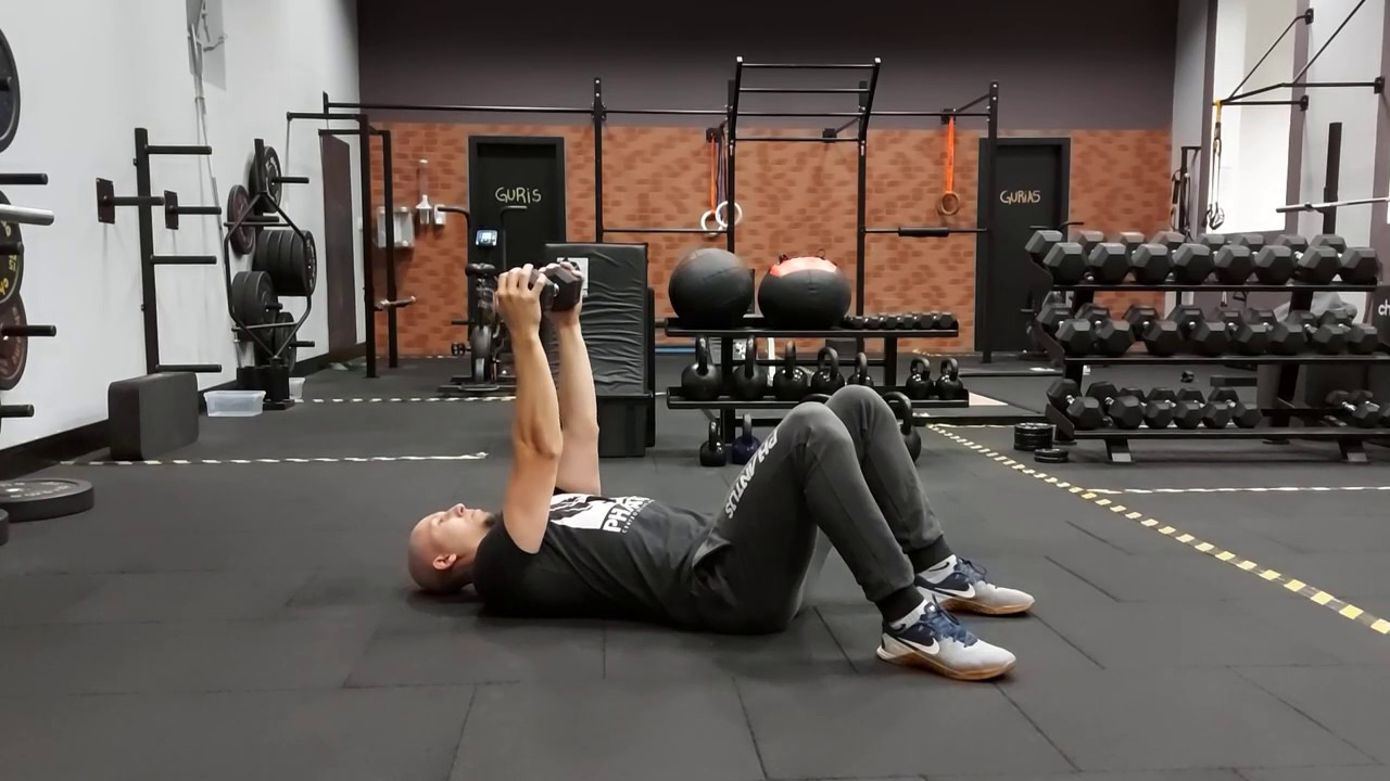 TRÍCEPS TESTA 1 DB BILATERAL - PHANTUS PERFORMANCE - YouTube