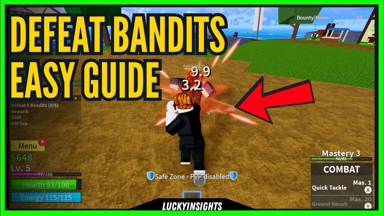 Blox Fruits: How to Defeat Bandits Quest (Easy/Beginner Tips) - YouTube