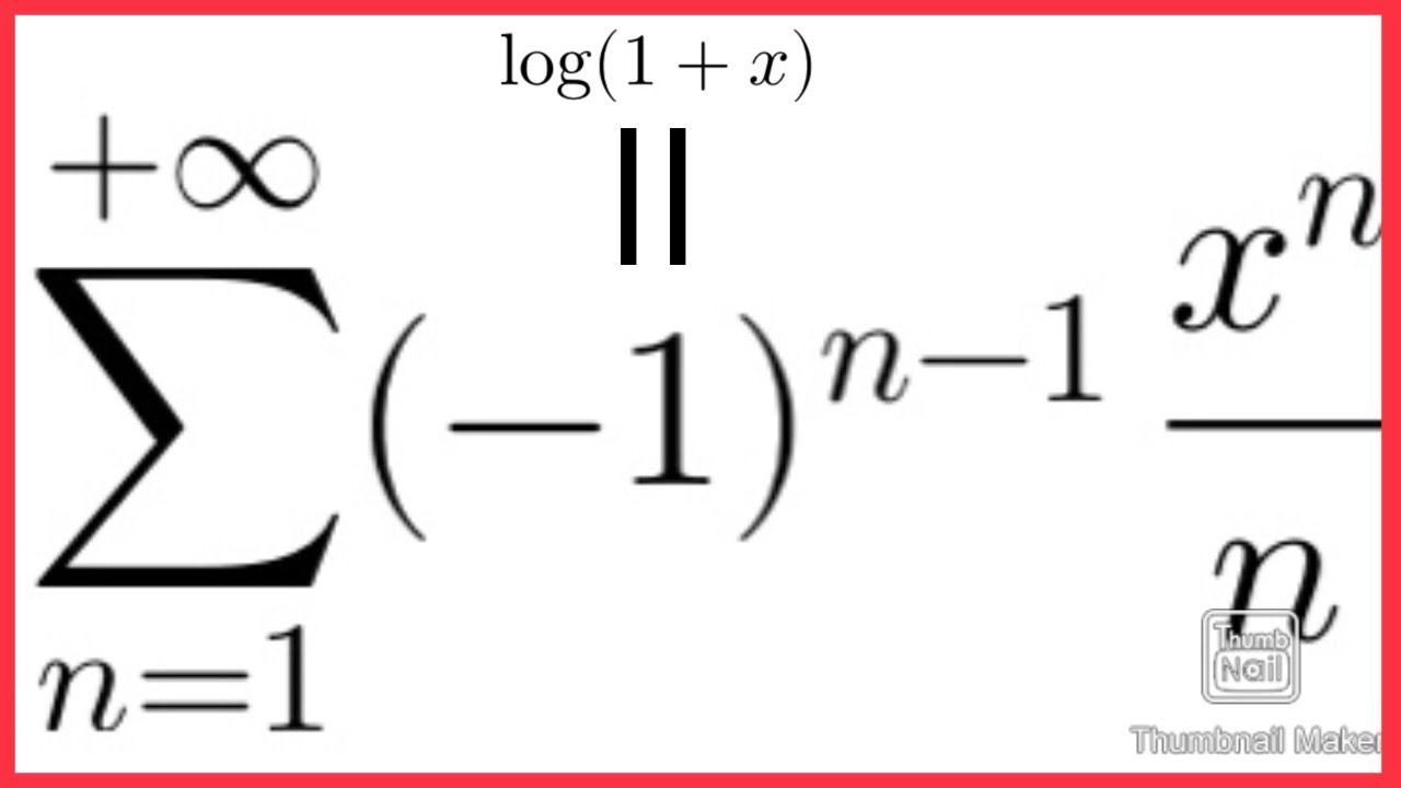 Taylor expansion of log(1+x) real analysis - YouTube