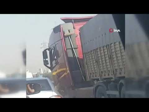 Tır şoförü, tartıştığı otomobil sürücüsünün üzerine direksiyon kırdı