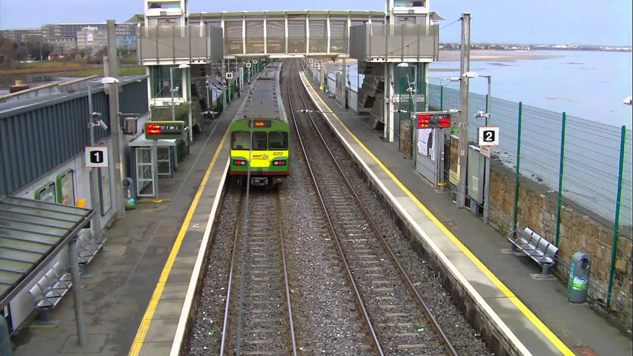 Class 8300 Dart train number 8317 - Booterstown Station - YouTube