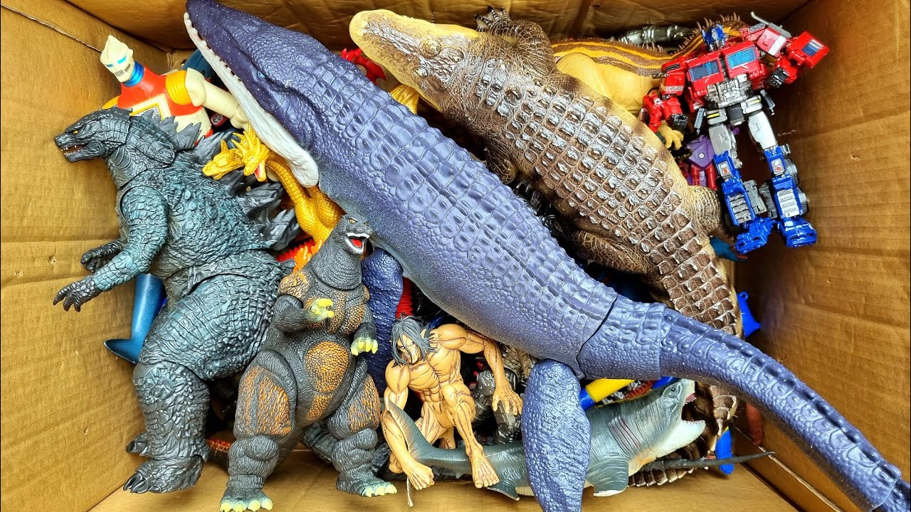 HUNTING Godzilla x Kong, Mosasaurus, Crocodilo, Transformers, Megalodon ...