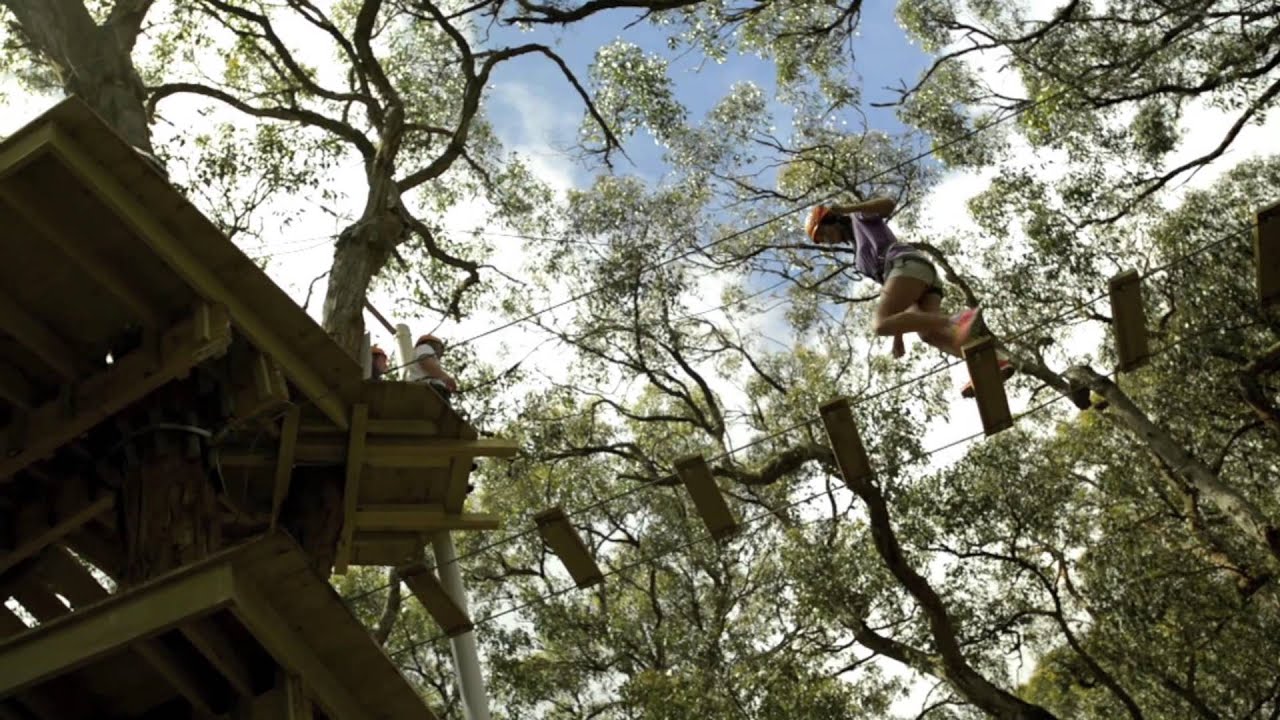 TREE-SURFING @ Enchanted Maze Garden - YouTube