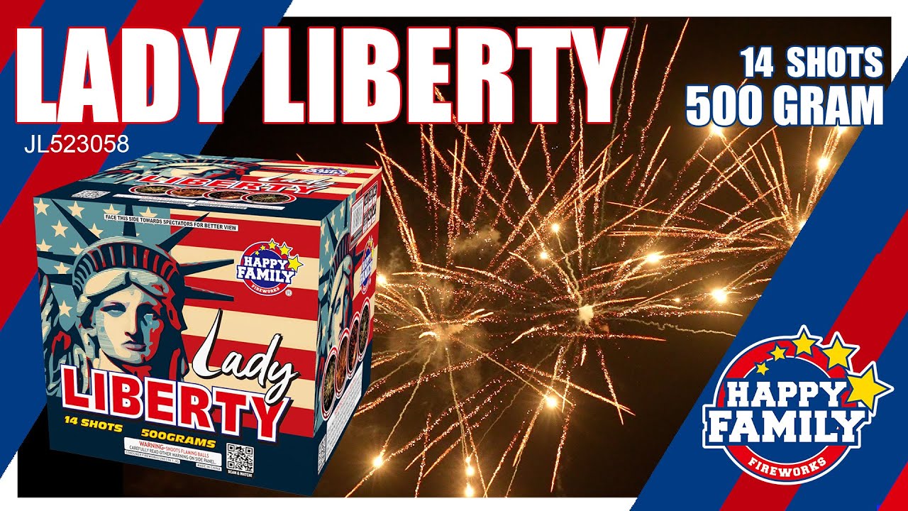 JL523058 LADY LIBERTY from Happy Family Fireworks #fireworks - YouTube