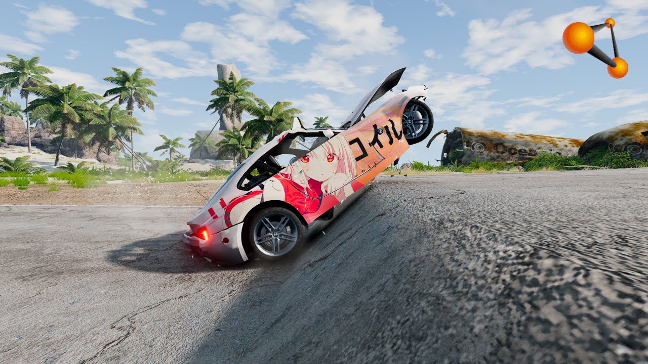 BNG | CARS VS BAMPS #66 #beamngdrive #racing #crush - YouTube