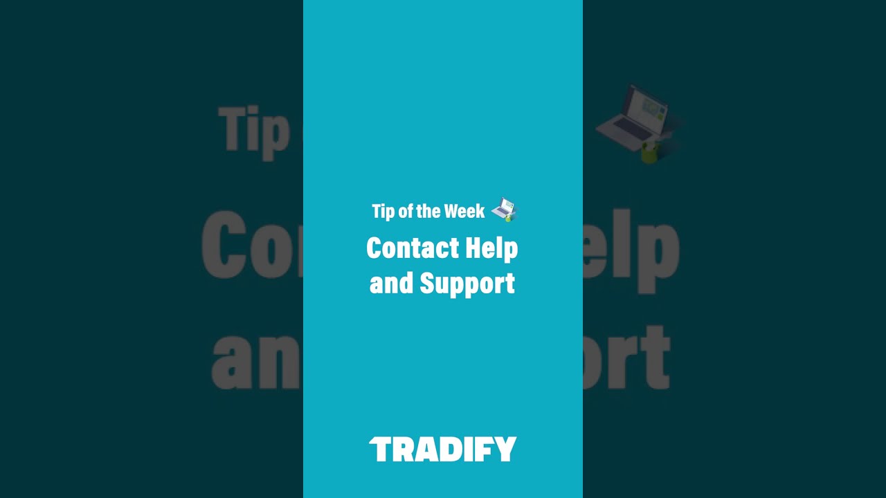 How to contact help and support from the Tradify app - YouTube