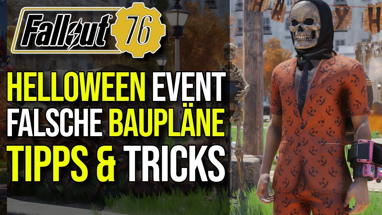 Das Helloween Event | Falsche Baupläne, Tipps & Tricks | Fallout 76 ...