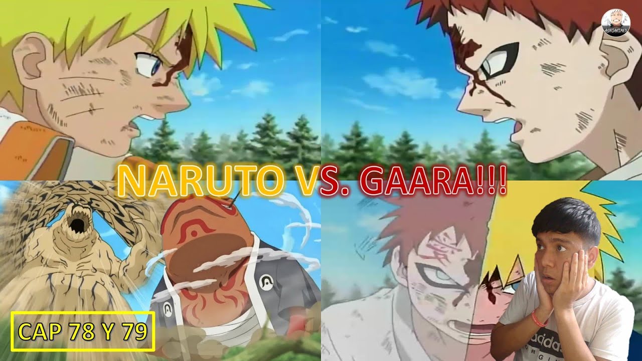 NARUTO VS. GAARA!!! NARUTO CAPITULOS 78 Y 79 REACCIÓN | ADRIANIMEX ...