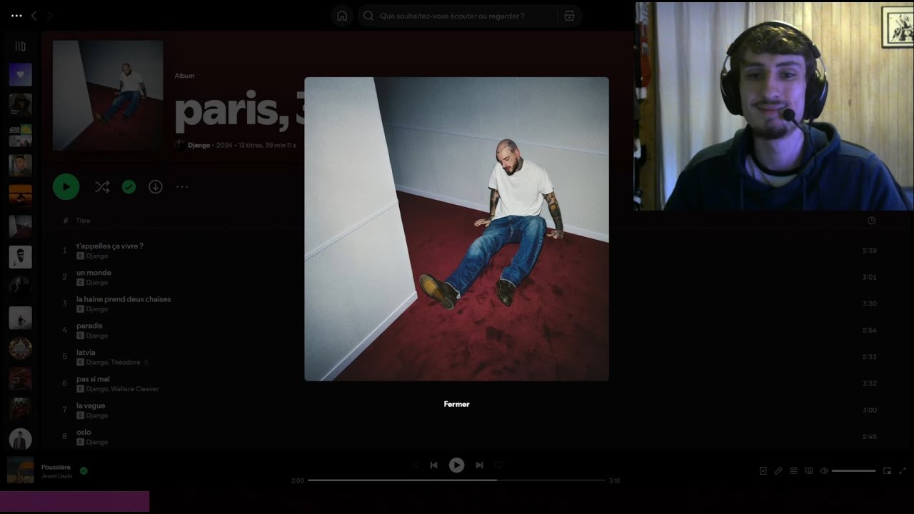 PREMIÈRE ECOUTE - DJANGO - PARIS, 31 AOÛT - YouTube