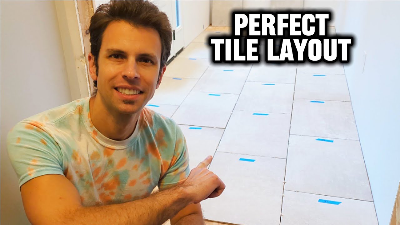 How to Dry Layout Tile Flooring - YouTube