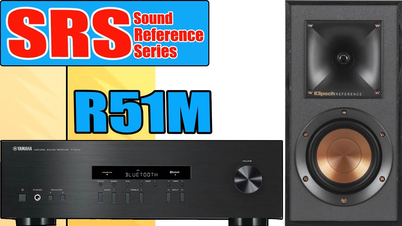 [SRS] Klipsch R51M Bookshelf Speakers / Yamaha R-S202 Stereo Receiver ...