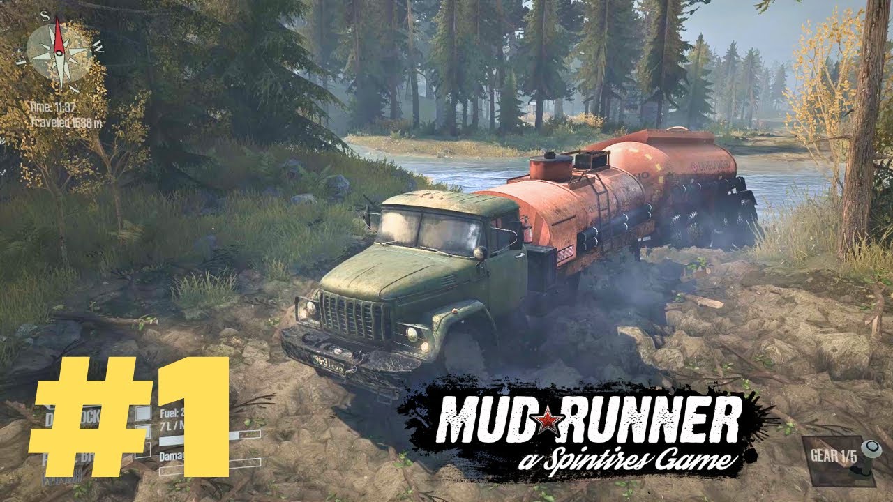 MudRunner | Unlock all checkpoints and get all vehicle in one place | #1 - YouTube