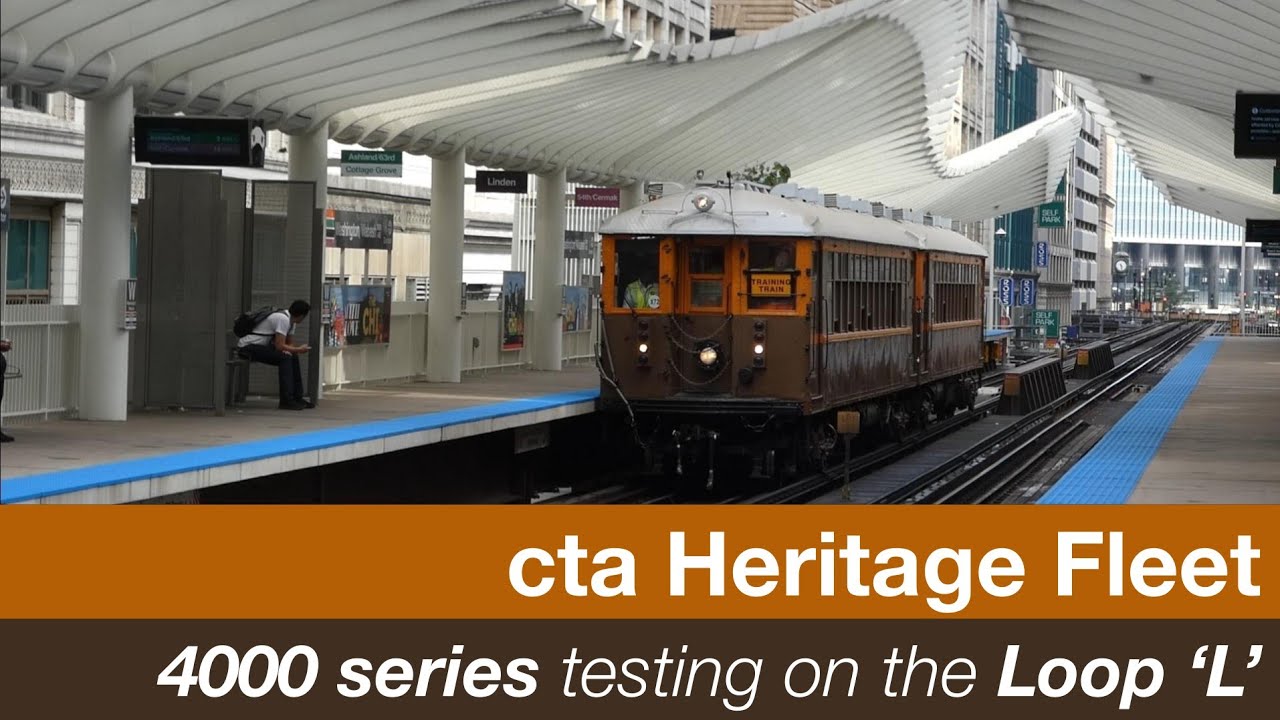 CTA 'L' - 4000 Series Instruction Train on the Loop 'L' - 8/14/22 - YouTube