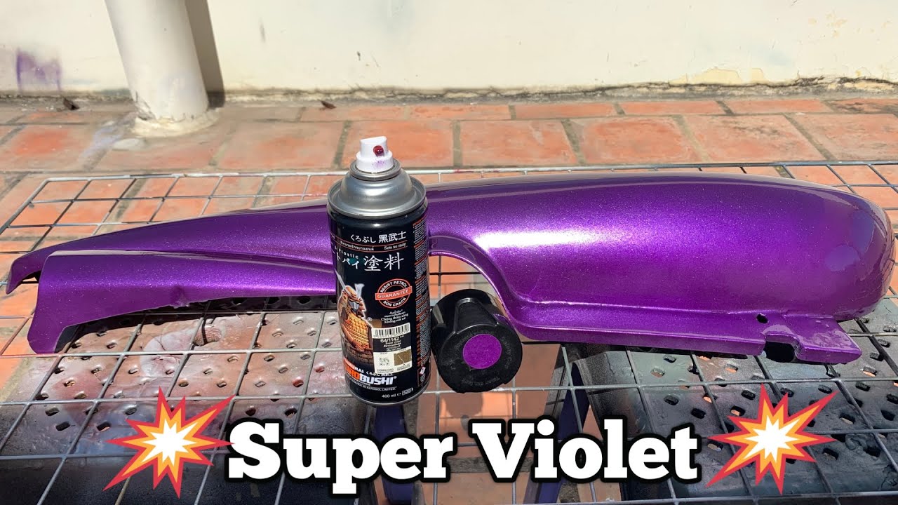 How to Spray Samurai Paint Super Violet 1142 #superviolet#1142 - YouTube