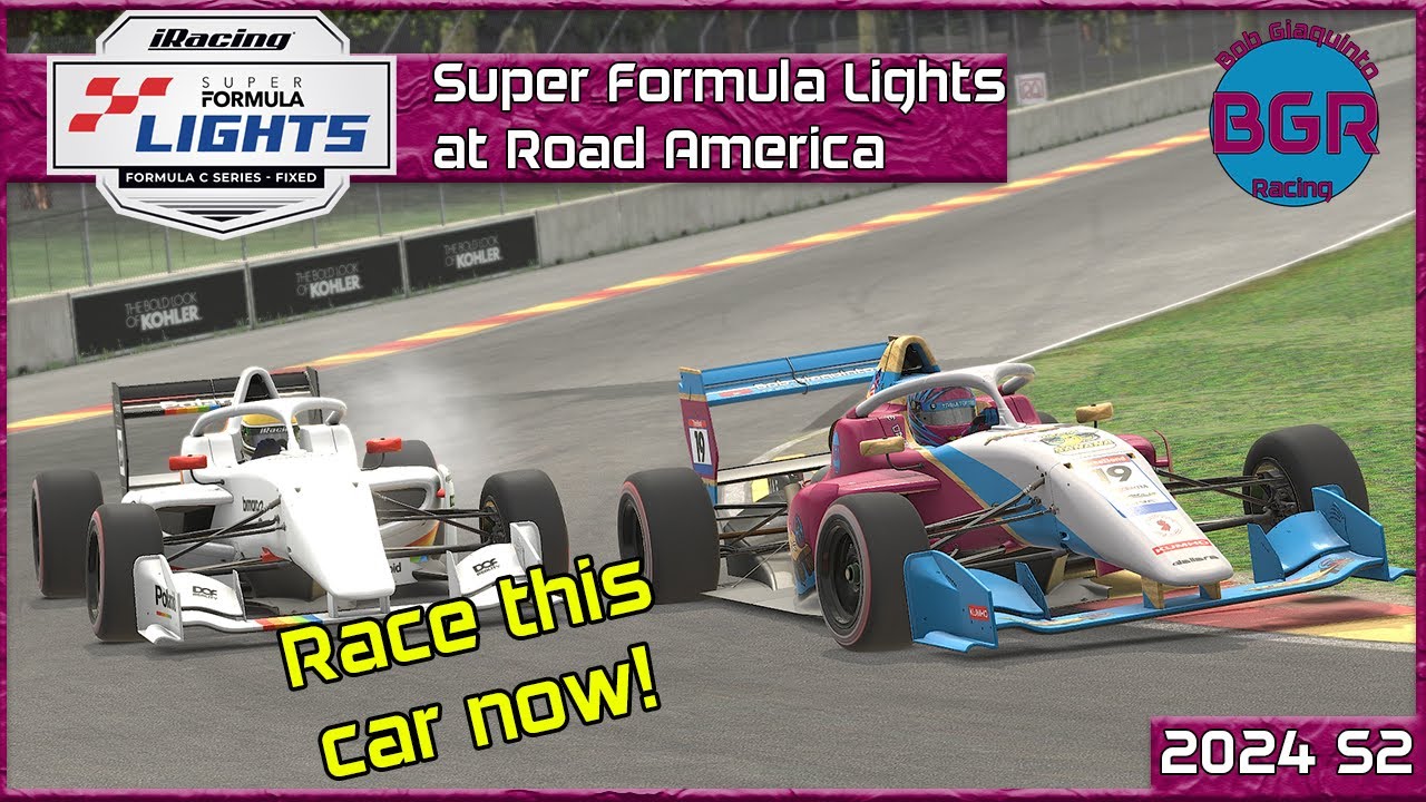 Super Formula Lights at Road America - iRacing Super Formula - YouTube