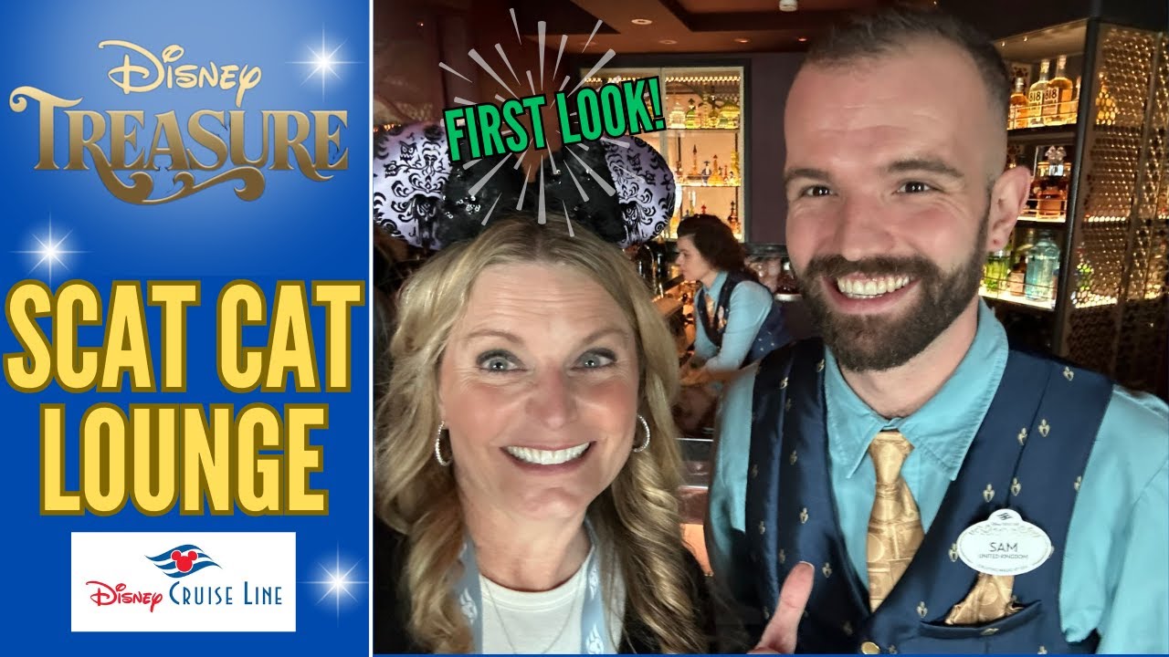 Disney TREASURE SCAT CAT LOUNGE | NEW Aristocats Bar | Full Tour FIRST LOOK | Disney Cruise Line ...