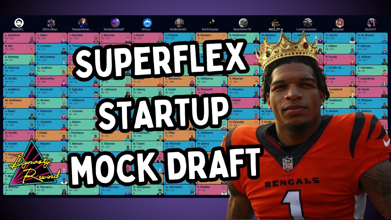 Dynasty Startup Draft Strategy || Super Flex Mock Draft w/ Player Breakdowns! - YouTube
