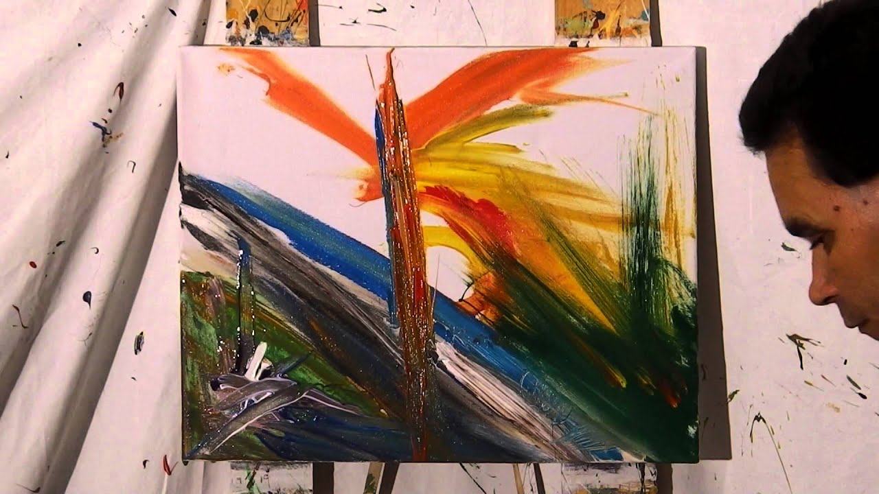 abstract art painter alan cooooooooooool - YouTube