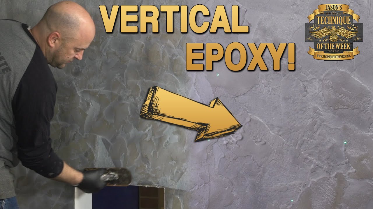 Skip Trowel Vertical Epoxy! - YouTube