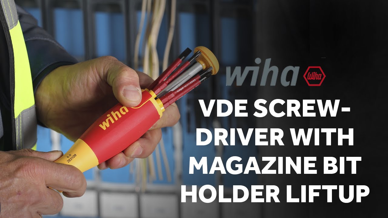 VDE Screwdriver With Magazine Bit Holder LiftUp - Wiha - YouTube