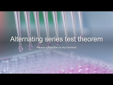 Alternating series test theorem - YouTube