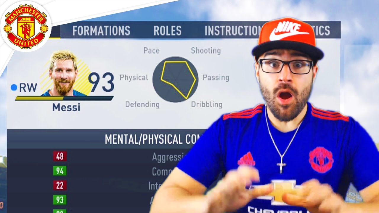 MESSI SALARY CHEESE! Manchester United FIFA 17 Career Mode #16 - YouTube