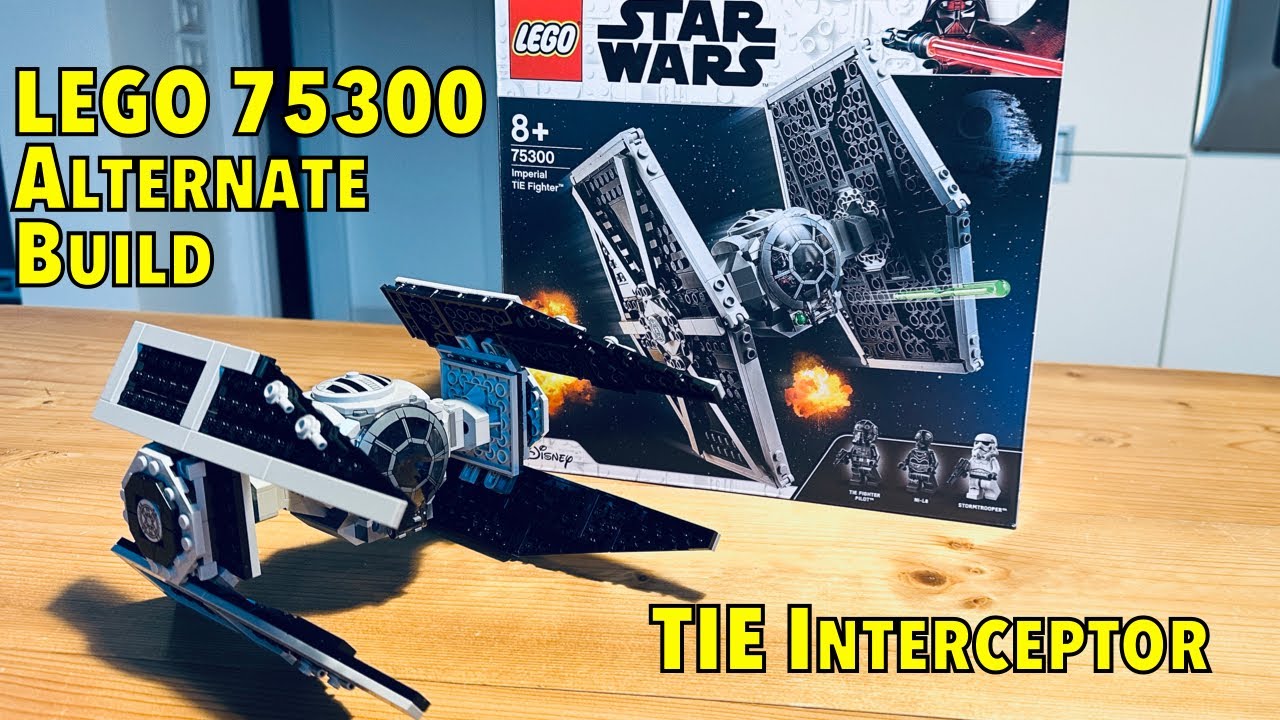 LEGO TIE Interceptor alternate build 75300 - YouTube