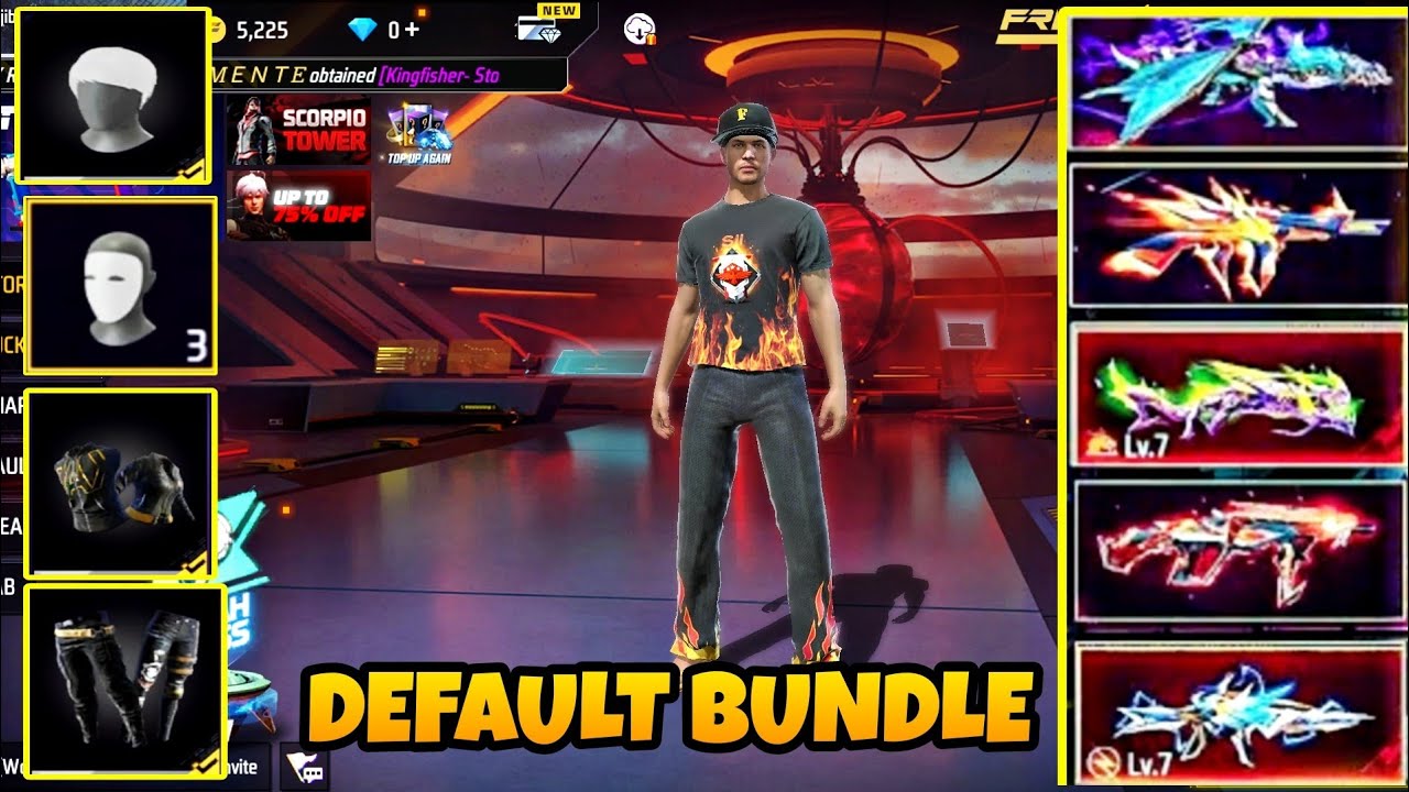 FF MAX DEFAULT BUNDLE ROUK FF FREE FIRE GLITCH FILE ONLY DEFAULT BUNDLE ...