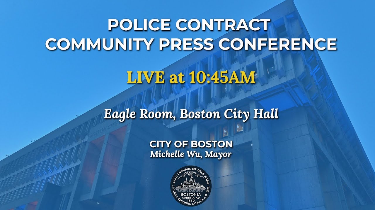Boston Police Contract Community Press Conference - 12/6/23 - YouTube